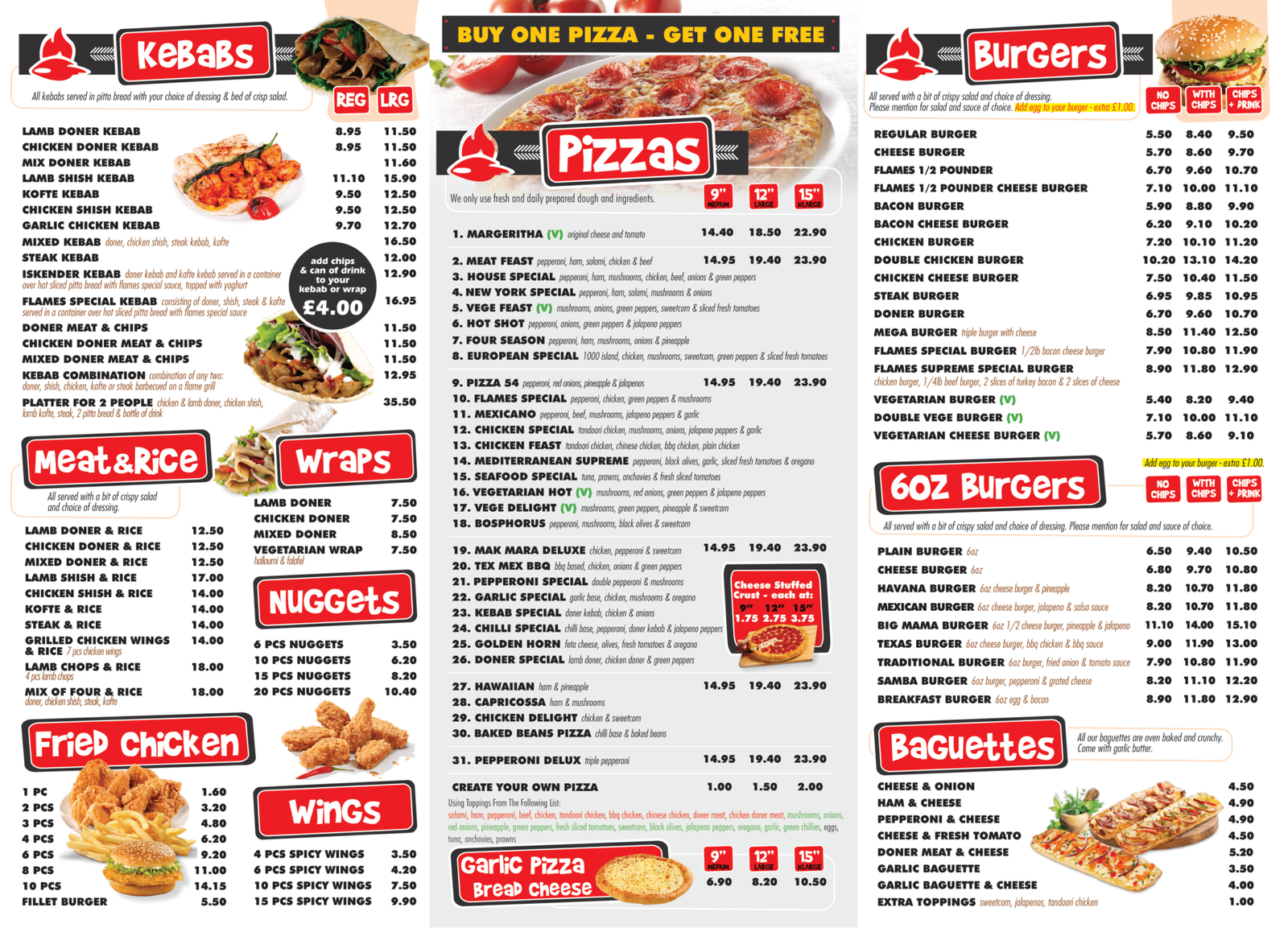 Flames Pizza and Grill Northampton – Number 1 Takeaway in Northampton